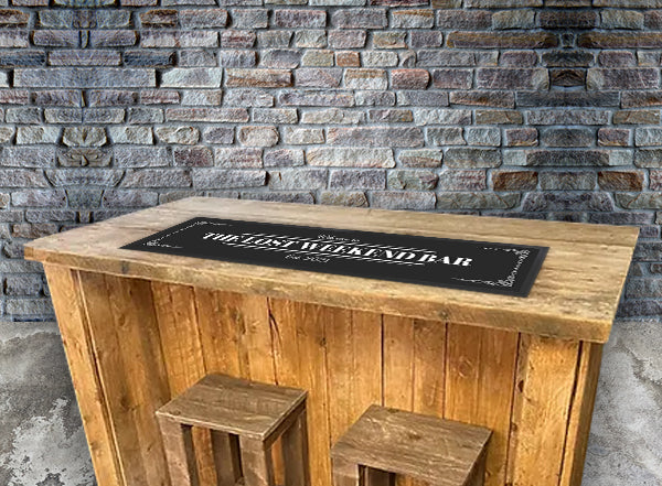 Personalised Bar Runners - Bar Gift Sets - Custom Bar Mats - Wedding ...
