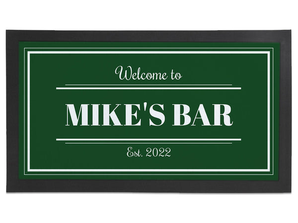 Personalised Borders & Colours Regular Bar Runner Custom – Bar-Mats.co.uk