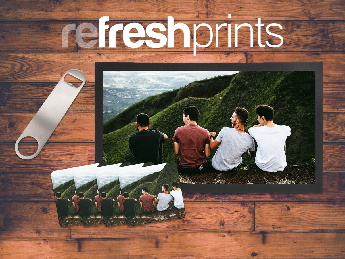 Personalised Custom Photo Regular Home Bar Gift Set (Online Design ...