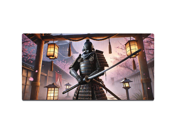 Personalised Japanese Samurai with Cherry Blossoms Gaming Mat - Desk ...