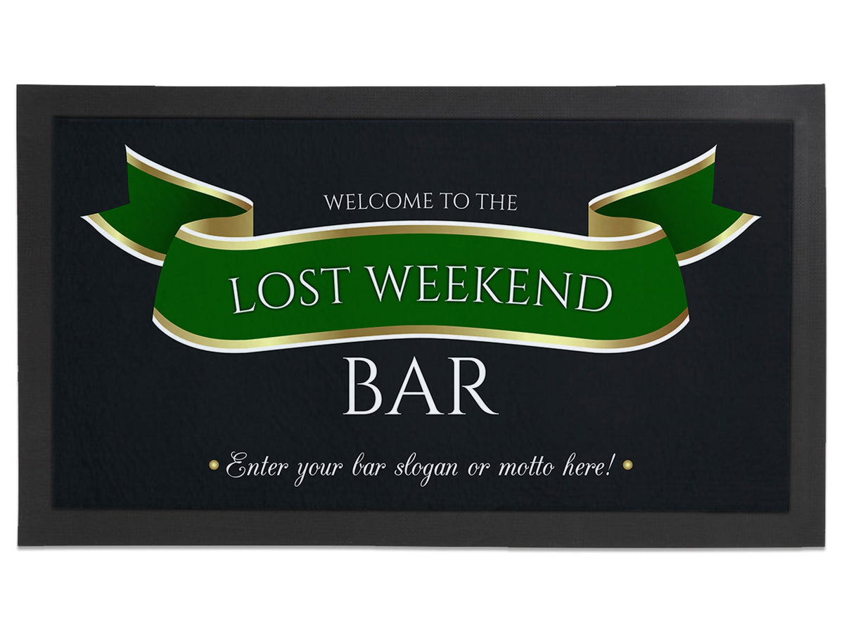 Personalised Regal Ribbon Regular Bar Runner Custom – Bar-Mats.co.uk