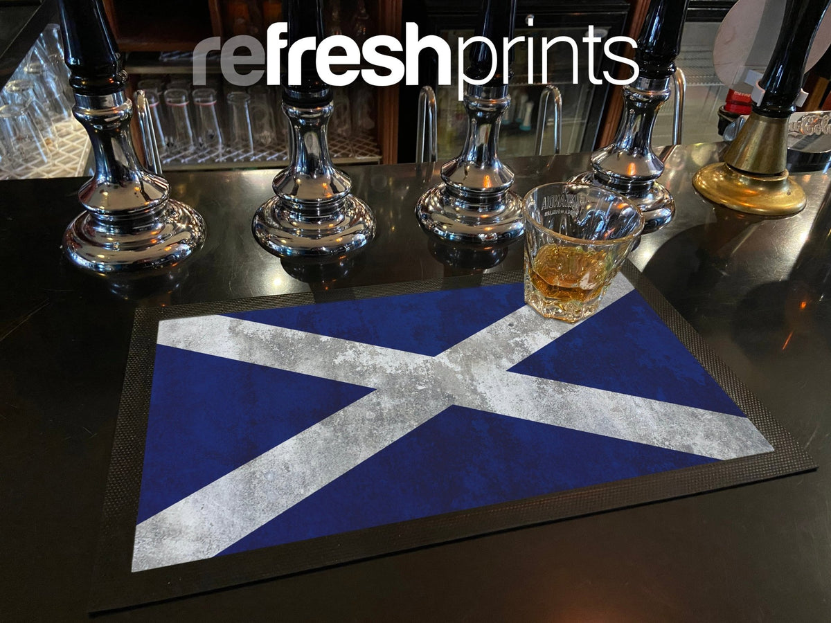 Personalised Scotland Regular Bar Runner Custom – Bar-Mats.co.uk